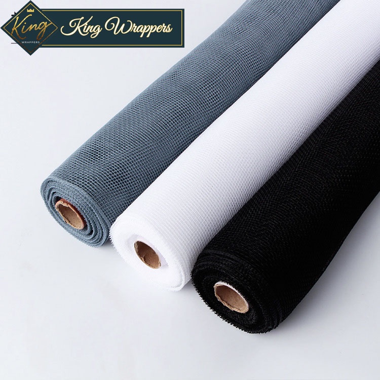 Wrapping Mesh Gauze Korean Design Flower Mesh Wrapping Paper Floral ...