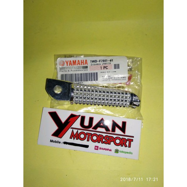 Footstep r25 mt25 rear right ORIGINAL YAMAHA | Shopee Philippines
