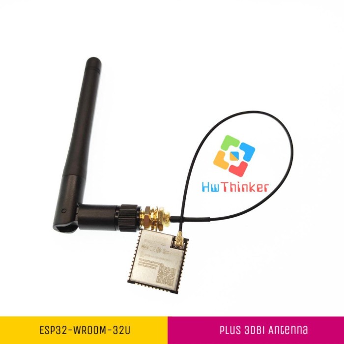 Chip Esp Esp32 Wroom 32u Esp32 U Fl Ipex Wifi Bluetooth 3dbi Antenna