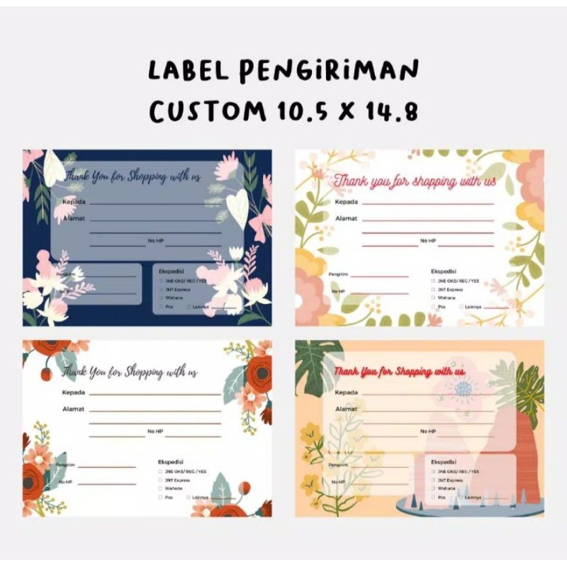 Online Shop Custom Shipping Label Stickers | Shopee Philippines