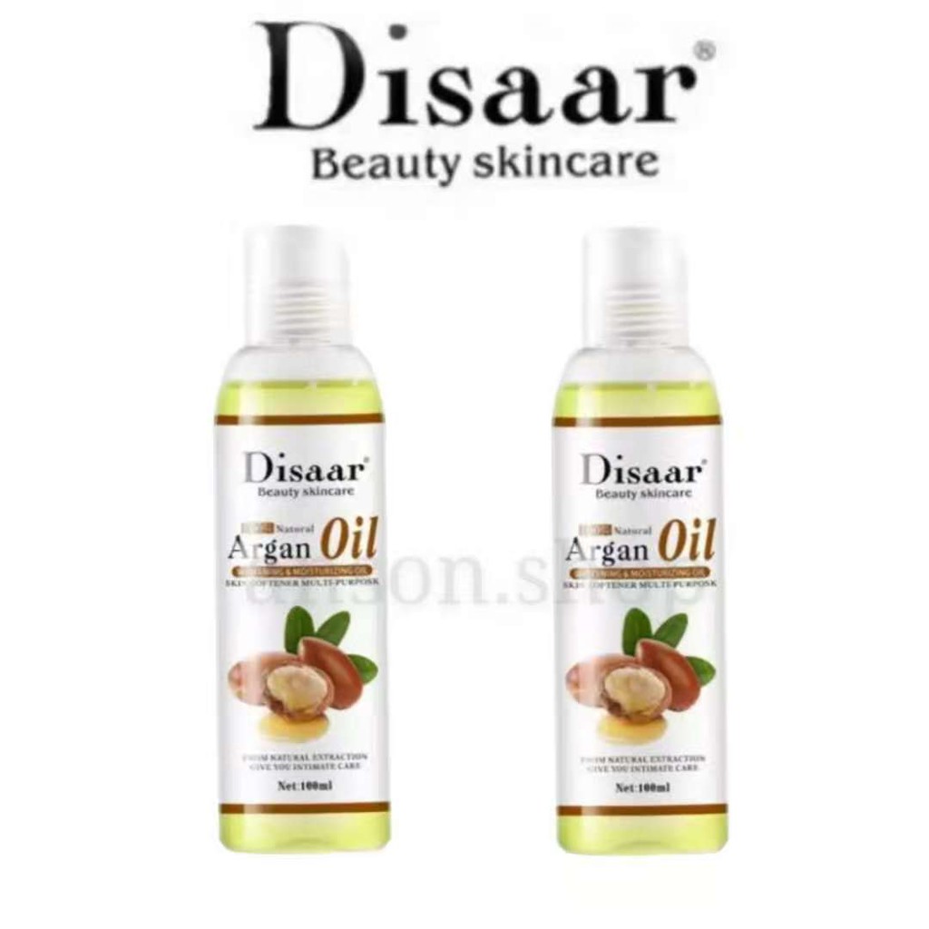 ( set of 2 ) Disaar 100% Argan Oil whitening & Moisturizing Oil 100ml ...