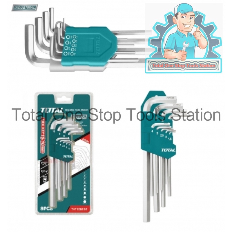 TOTAL Hex key allen Premium Industrial TOOLS THT106191 | Shopee Philippines