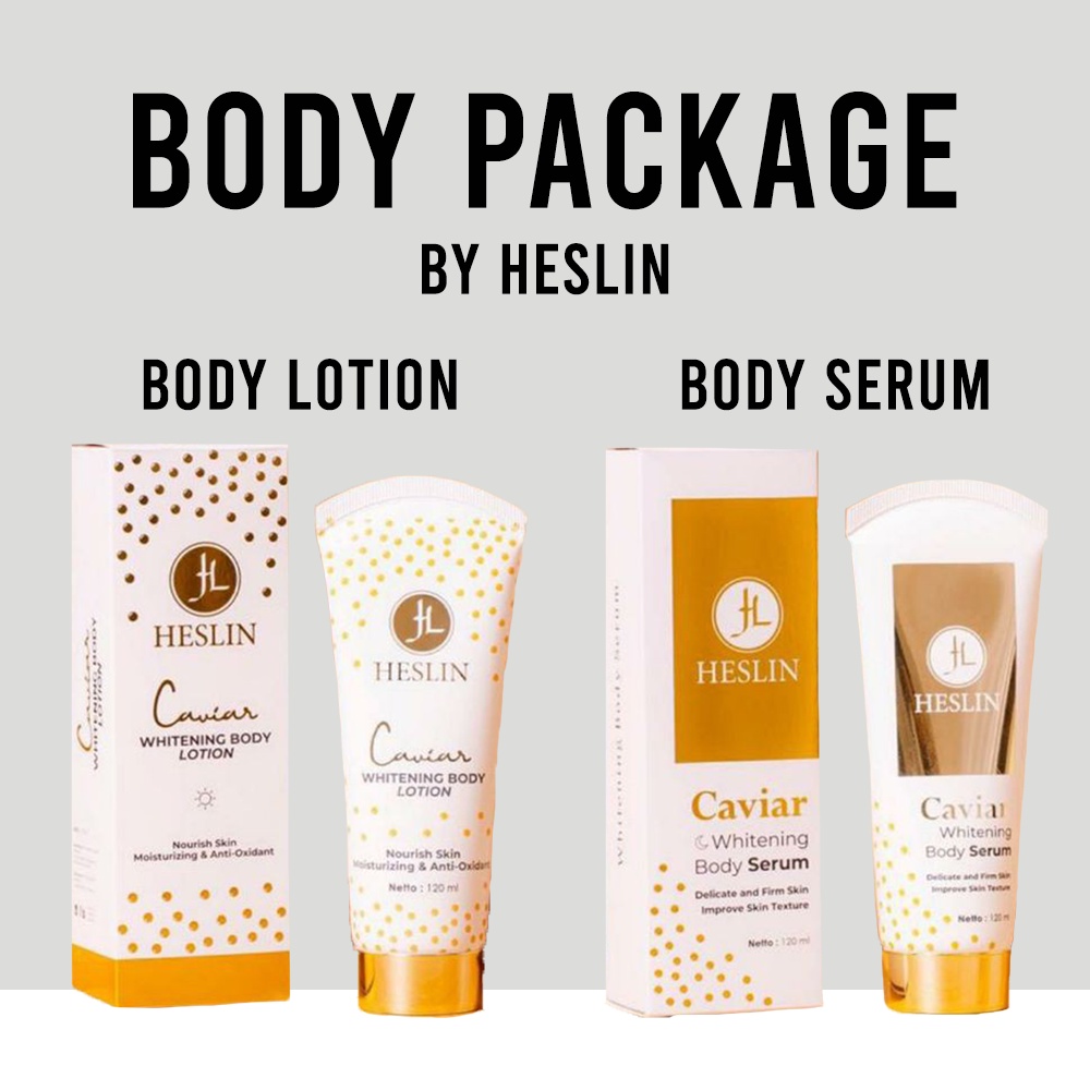 Heslin Beauty Whitening Body Lotion And Serum Free Pouch / Whitening ...