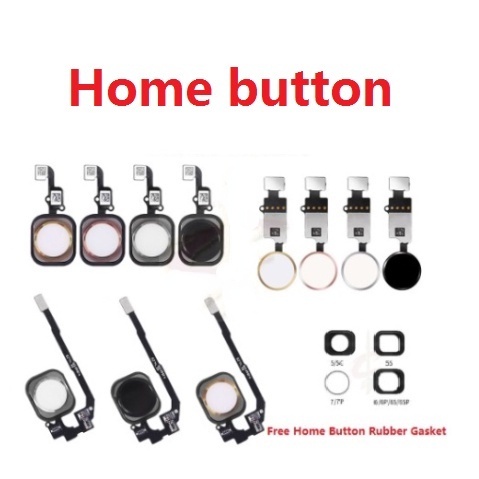 Home Button Flex Cable Back Button Touch ID for Iphone 5C 5s Se 6 6plus ...
