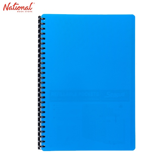 Seagull Clearbook Refillable Ch27 Long 20Sheets Blue | Shopee Philippines