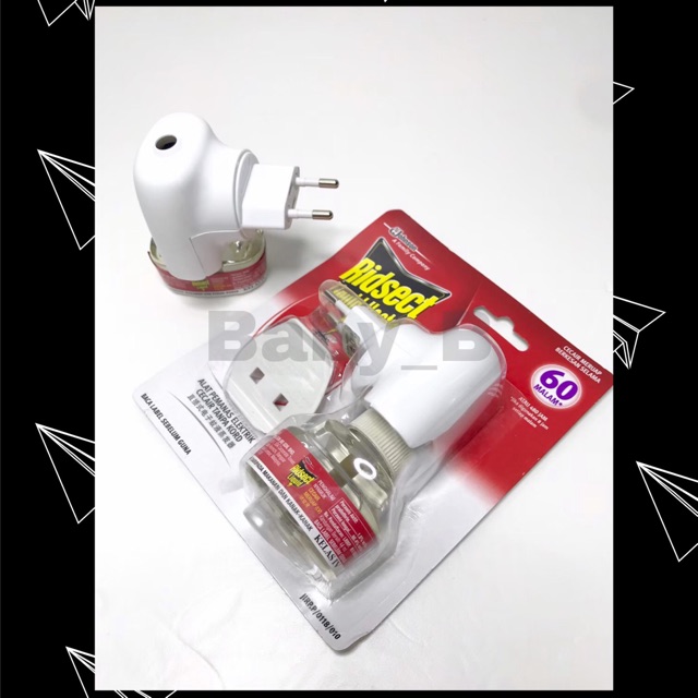 Mosquito Repellent Electric Plug To SC Johnson Ridsect Liquid Heater ...