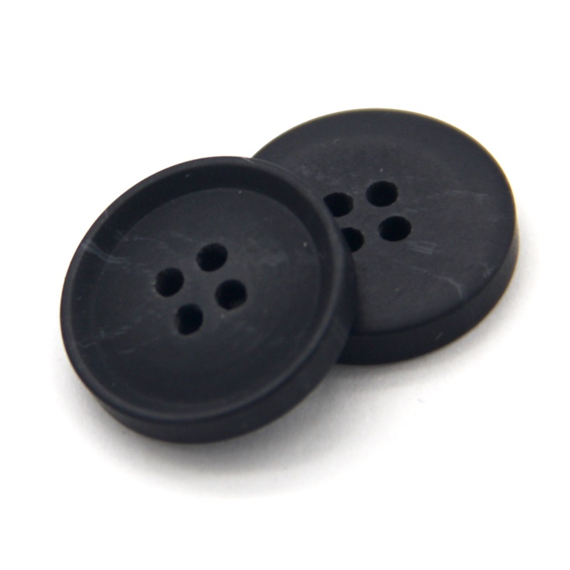 15/18/21/25mm Large Black Resin Horn Men Suit Buttons For Clothes ...