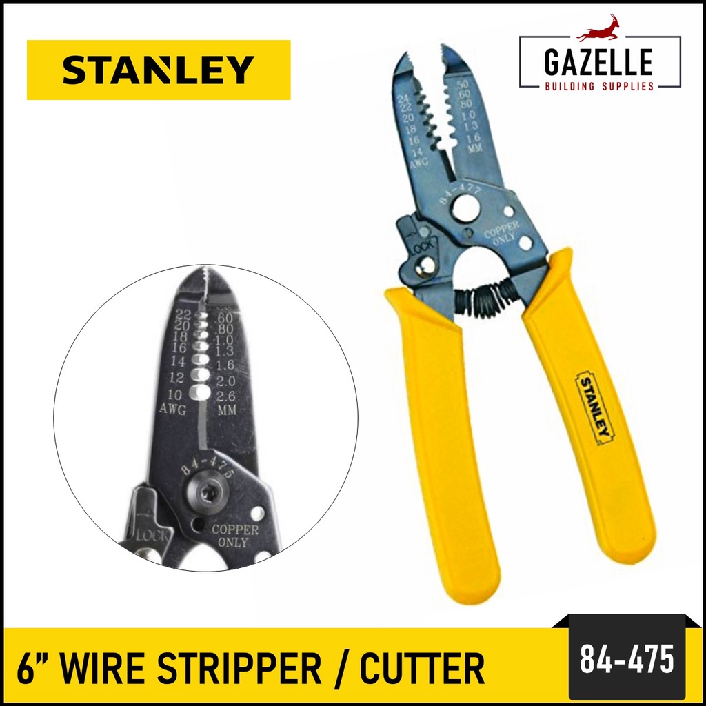 Stanley Wire Stripper Cutter 6" - 84-475 / 84-477 / 84-325 | Shopee Philippines