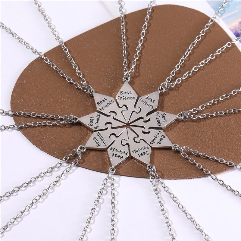 5/6/7/8/9/10 Pcs / Set Best Friend Pendant Necklace Personality ...