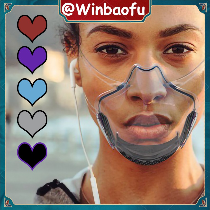 Lip Mask Transparent Pc Protective Mask Anti-Splash Quarantine Mask ...