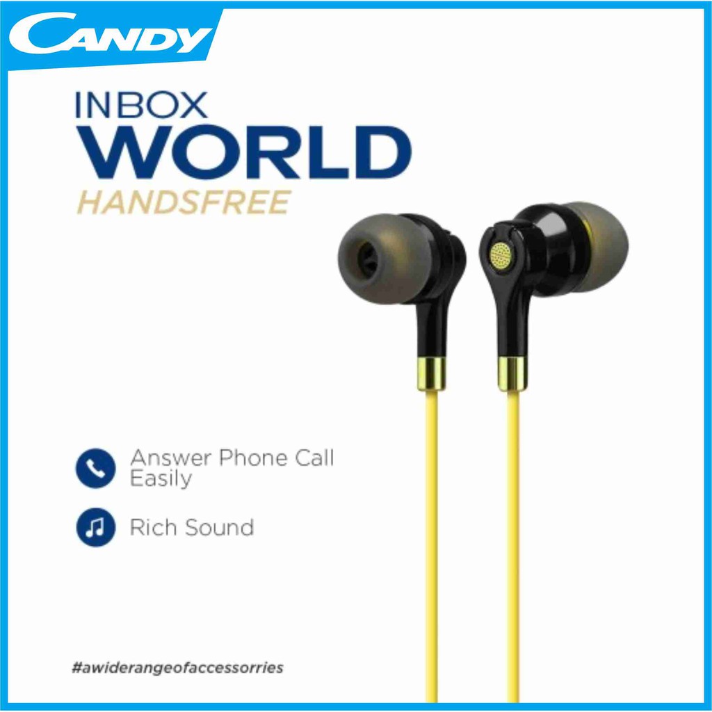 Inbox WORLD HEADSET | Handsfree Cable | Superbass | Shopee Philippines