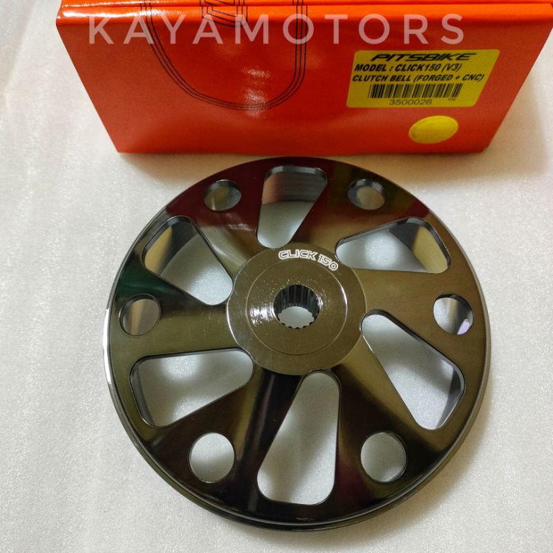 Pitsbike click 125/150 clutch bell V3 FORGED+CNC GROOVE | Shopee ...
