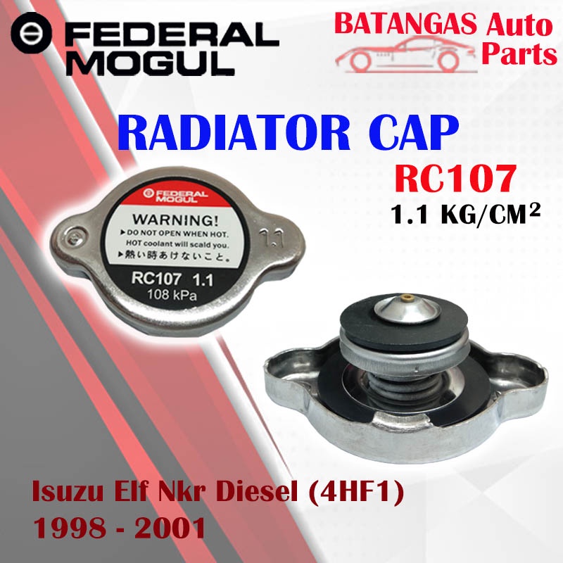 Radiator Cap Isuzu Elf NKR Diesel 1998 - 2001 Federal Mogul 1.1KG/CM2 ...