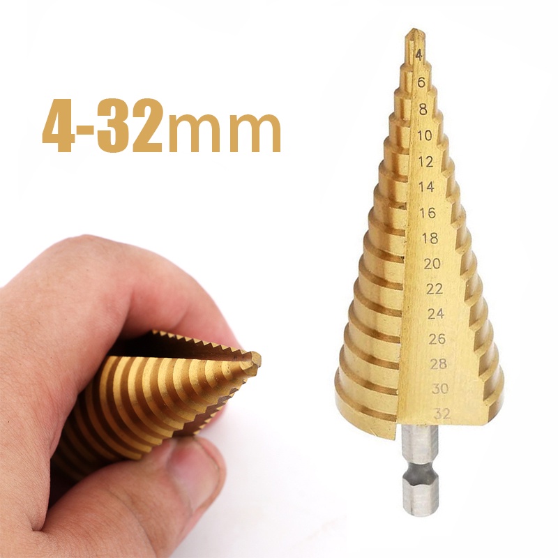 4-12mm 4-20mm 4-32mm HSS titanium coated metal hex core drill bits High ...