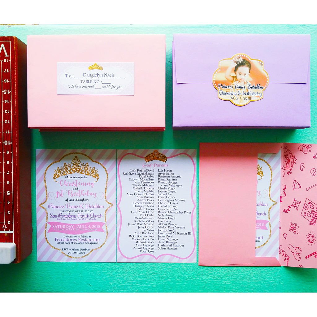 Royal Princess Invitation - 3R size | Shopee Philippines