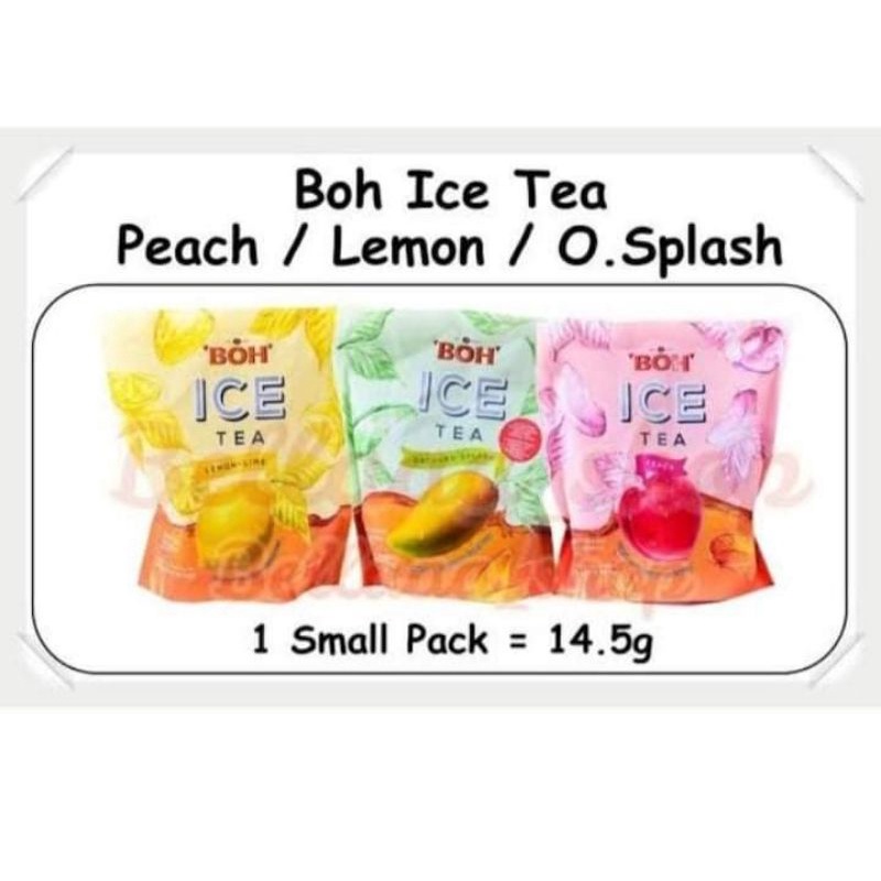 Boh Ice Tea Peach/Lemon/O. Splash (290g) | Shopee Philippines