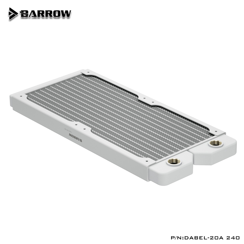 BARROW 20mm Thick Copper 240/360mm White Black Radiator Computer Water ...
