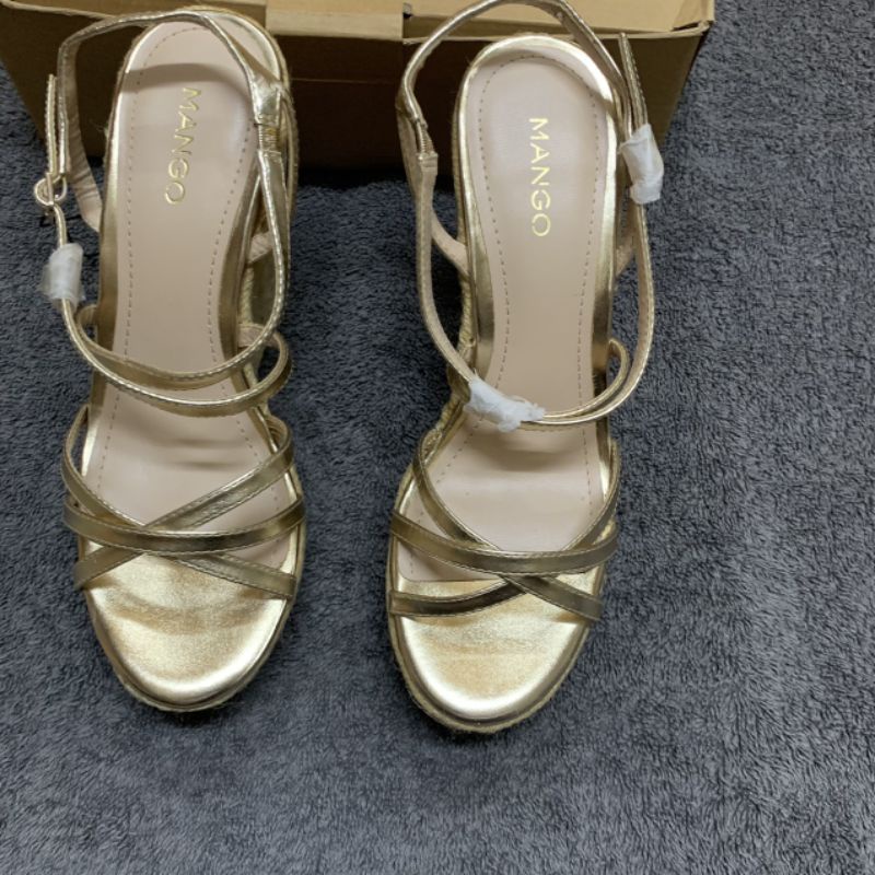 Mango Platform Sandals (auth Product) | Shopee Philippines