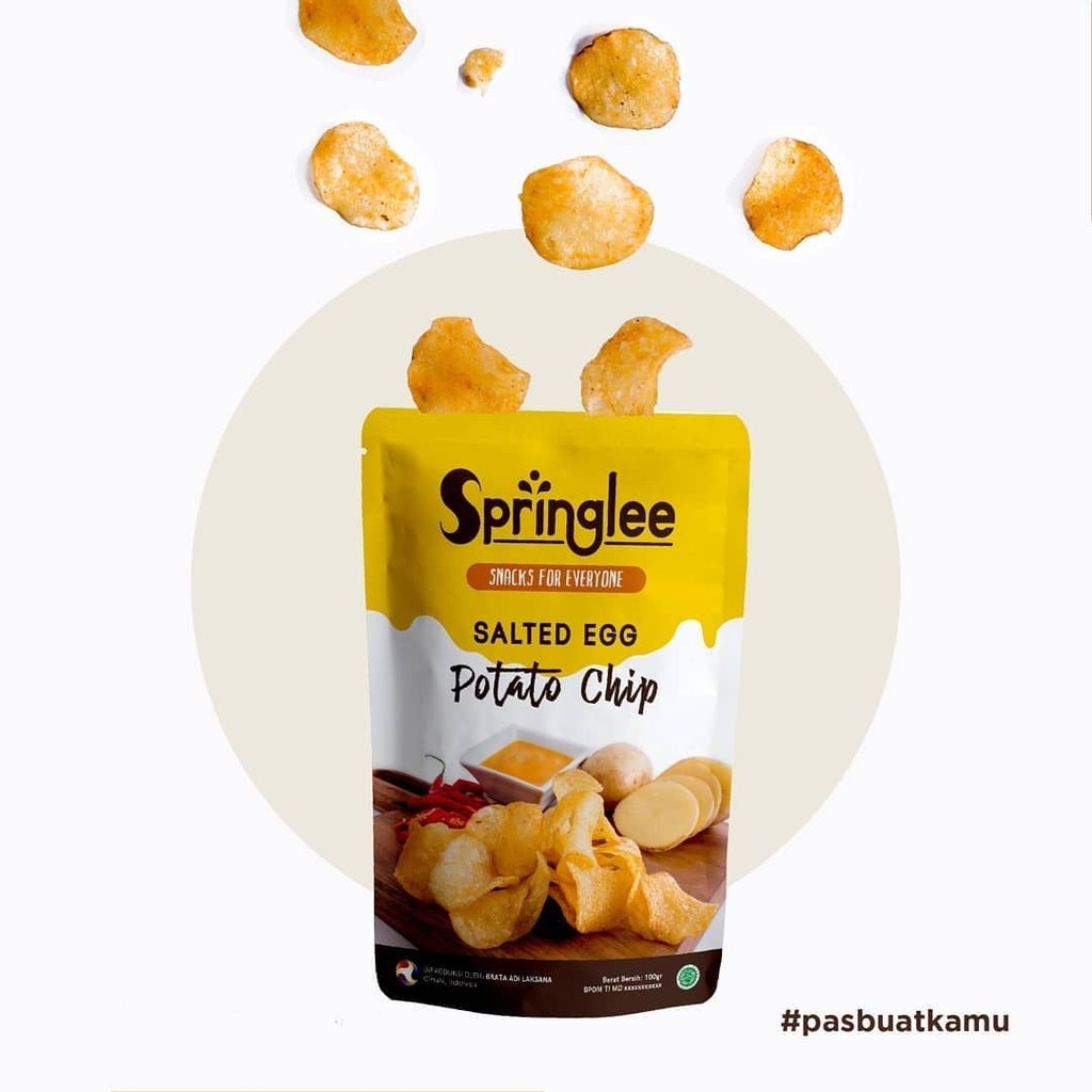 Springlee Salted Eggs Potato Chips / Potato Chips | Shopee Philippines