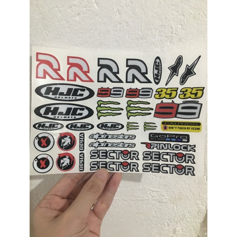 HJC Visor Decals 3M. | Shopee Philippines