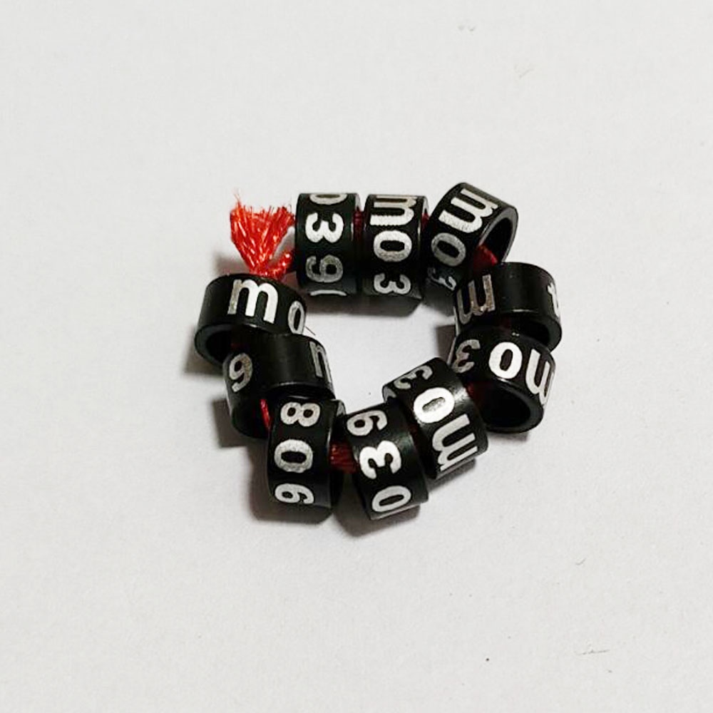 30 pcs/10 pcs 5mm Birds Foot Ring African Love Birds Straight Aluminum ...