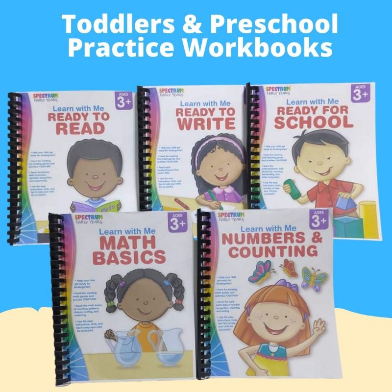 Spectrum Workbook Age 3 yrs old plus Preschool and Toddles Practice ...