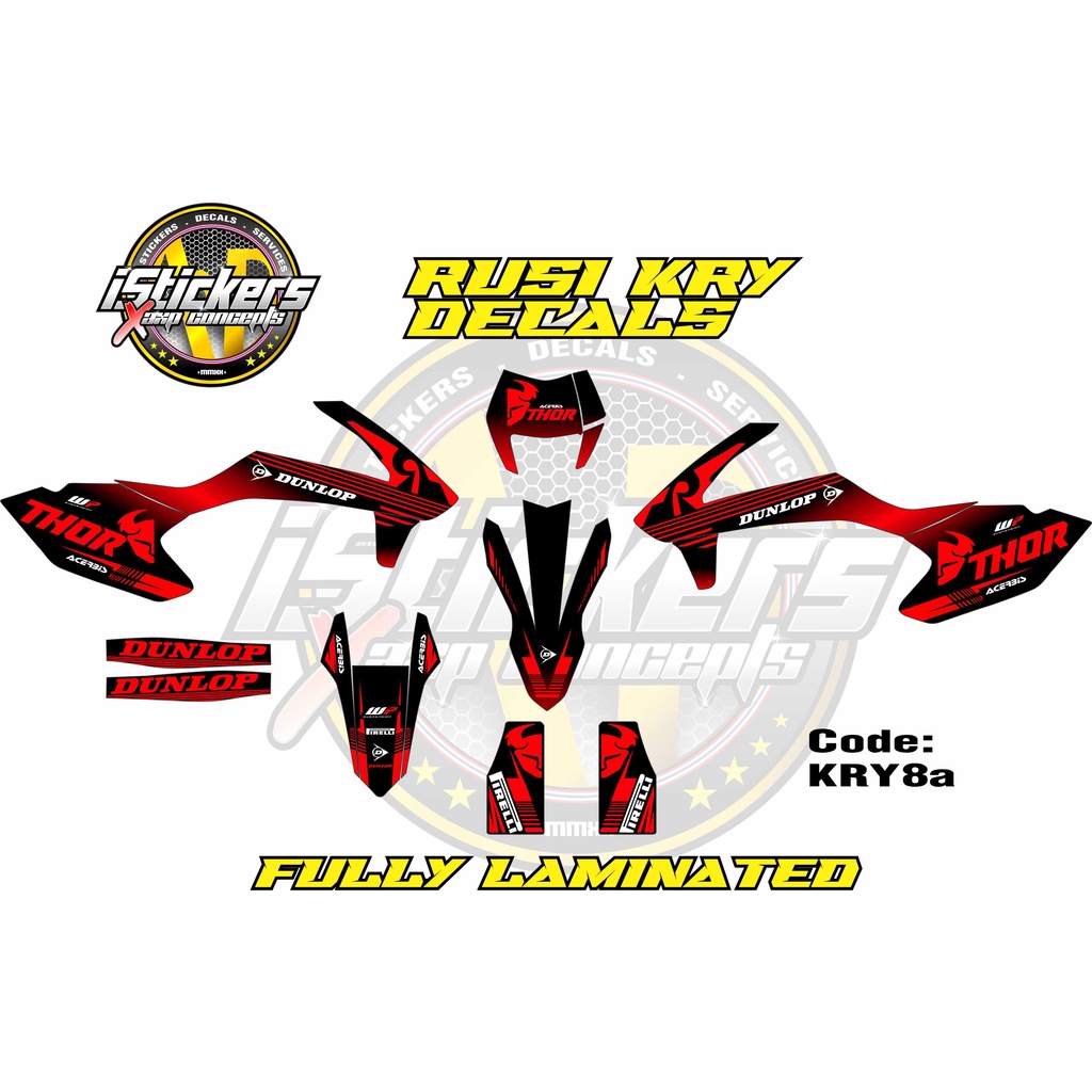 Rusi KRY 150/200 Full Decals Laminated KRY08 | Shopee Philippines