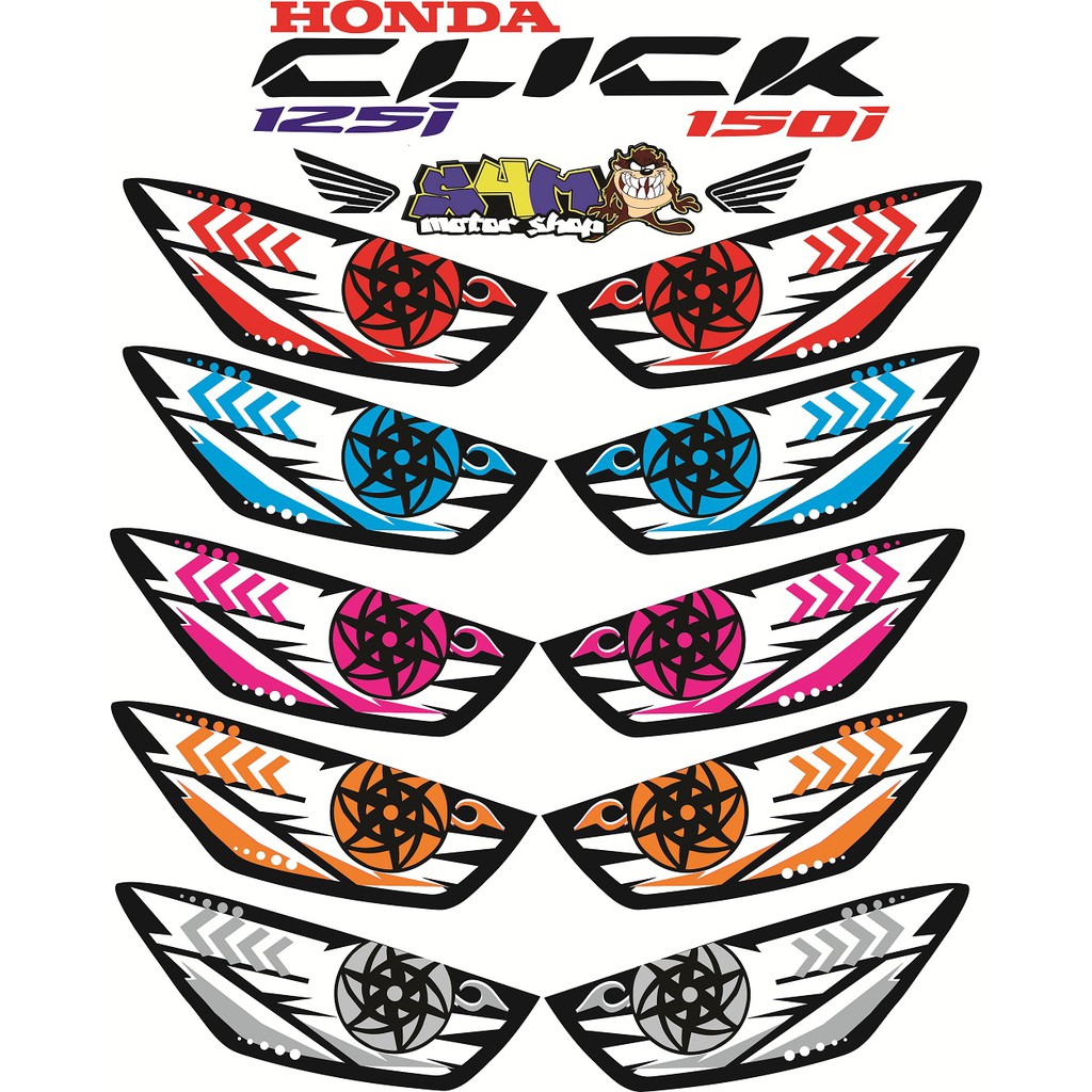 Honda Click V1 / V3 / V3 125 150 Game Changer Sharingan Winker | Shopee ...
