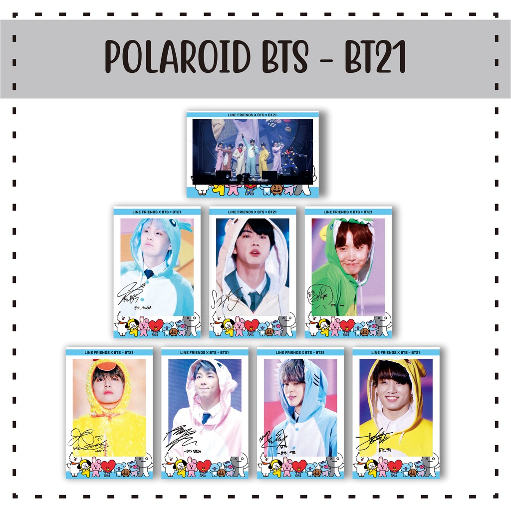 Polaroid Kpop Bts Bt21 Edition (Ttd All Member) | Shopee Philippines