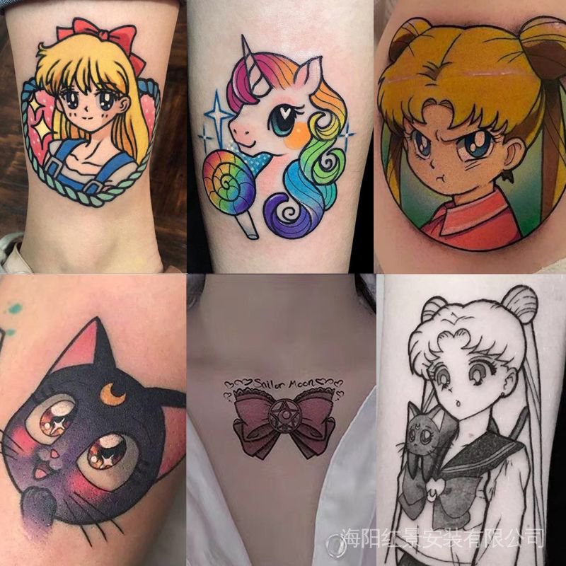 Wholesale Price Hyuna Style Sailor Moon Tattoo Stickers Anti-Female ...