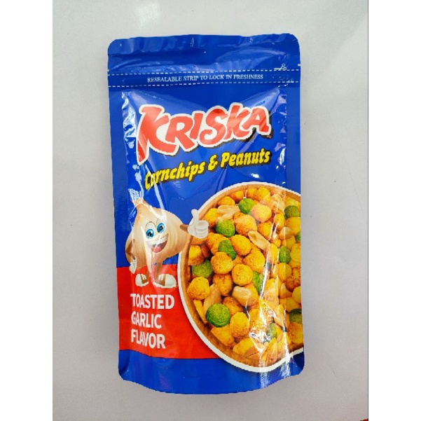 Kriska Cornchips&Peanuts Toasted Garlic 160g | Shopee Philippines
