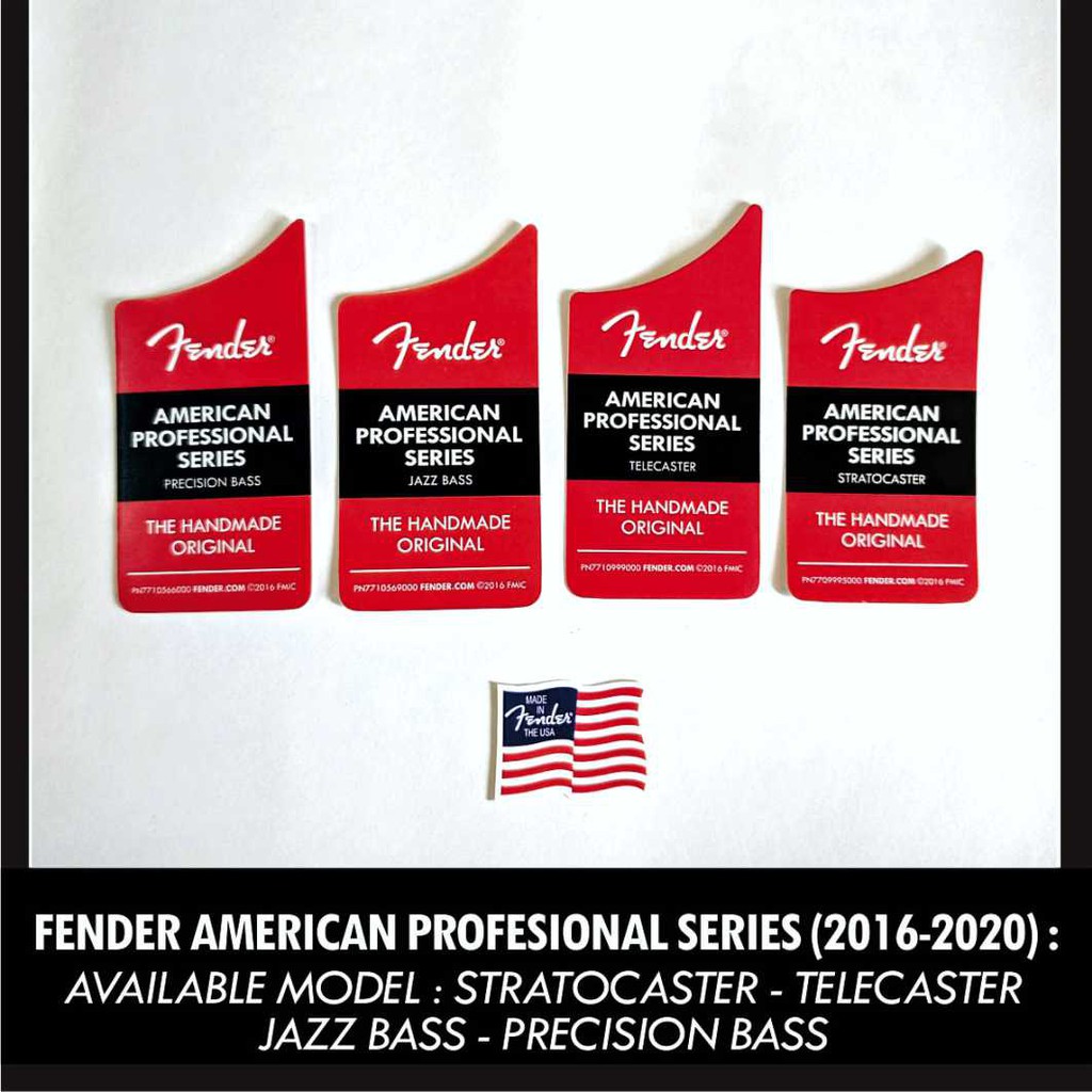 Fender USA Guitar And Bass Pickguard Sticker Set Pickguard | Shopee ...