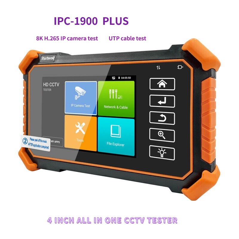 Rsrteng CCTV Camera Tester IPC-1900 Plus 8K IP Camera Test 4inch IPS ...