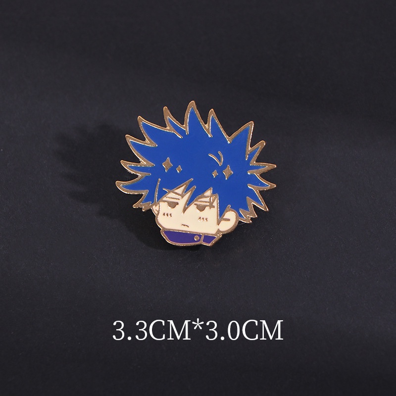 Anime Jujutsu Kaisen Q Version Cartoon Avatar Brooch Yuji Itadori Gojo