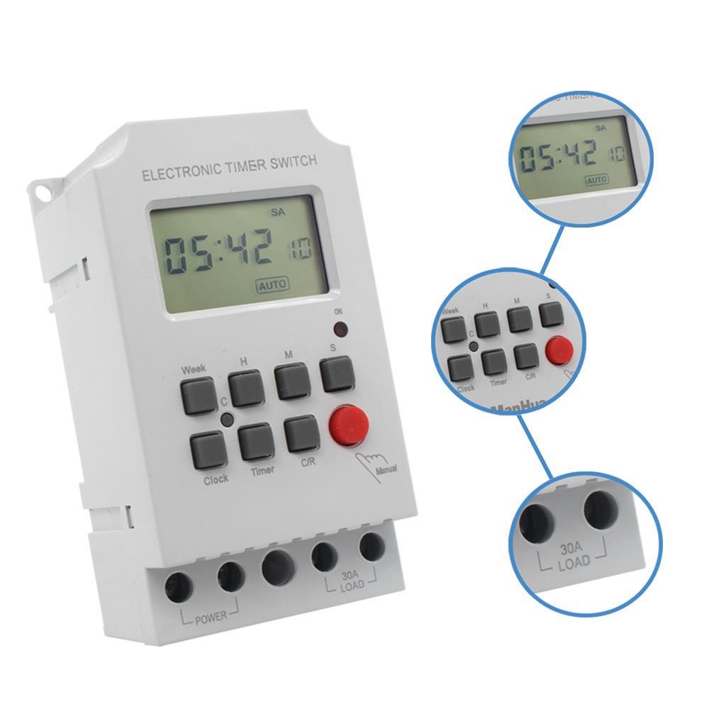 QeeShow New KG316T-II Digital timer Programmable time switch digital ...