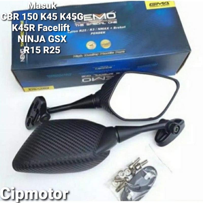 Short R25 rear view mirror CBR 150 K45 K45G K45R Facelift NINJA GSX ...