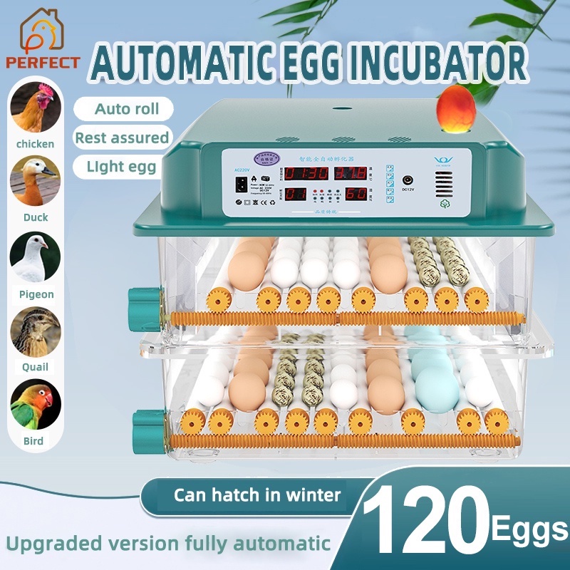 220V/12V 120pcs eggs incubator for chicken duck egg goose incubating ...