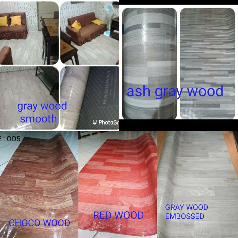 LINOLEUM/FLOORING RUBBERIZED WOOD DESIGN (90 PER 1 YARD) | Shopee ...