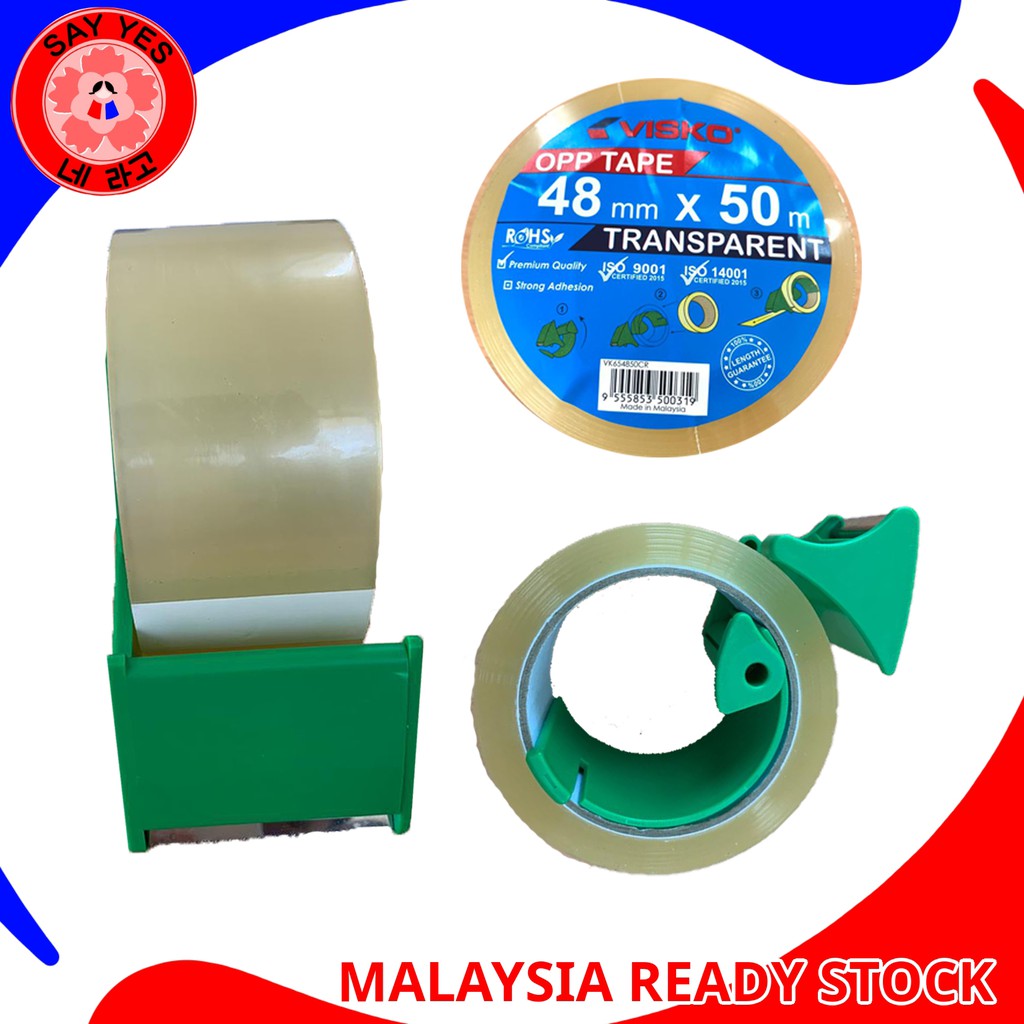 SayYes Pemotong DispenserVisko Foldable OPP Tape Cutter Dispenser With ...