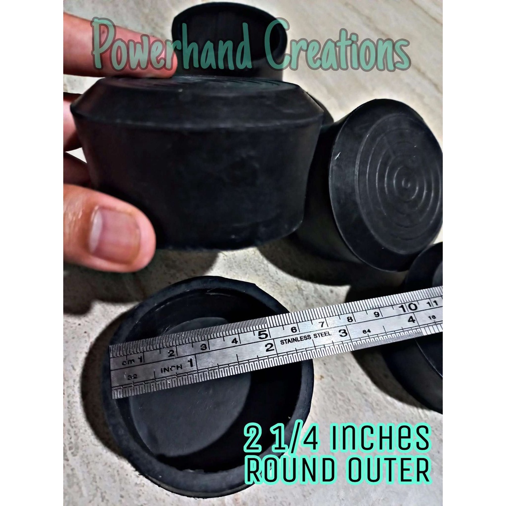 ROUND Outer 2 1/4 inch Inner Diameter RUBBER Footings-SOLD PER PIECE ...