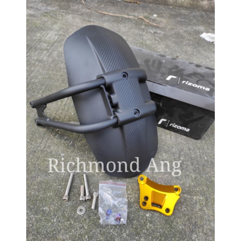 rizoma rear mudguard mud guard tire hugger aerox 155 | Shopee Philippines