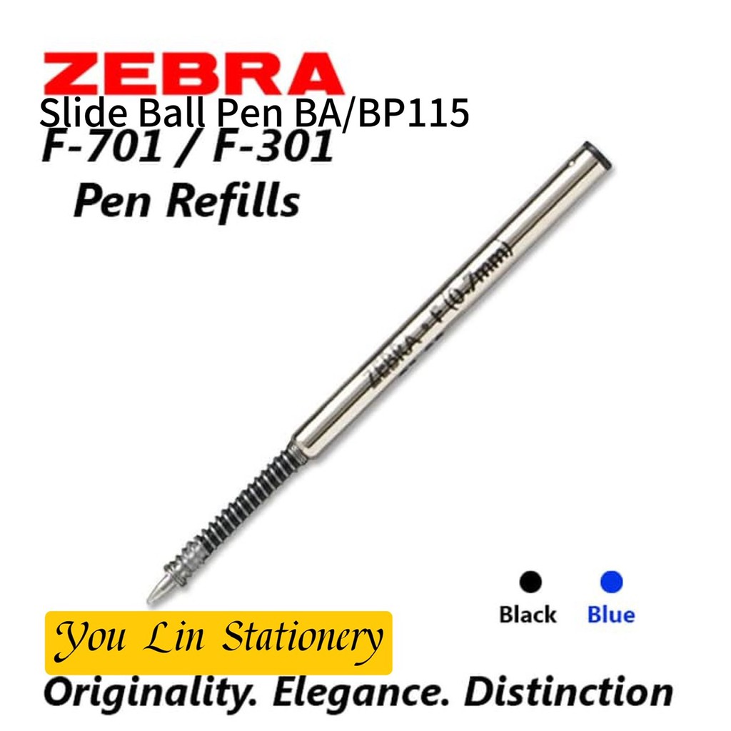 Zebra F-0.7MM Ball Pen Refill (F-701 / F-301 / BA/BP115) | Shopee ...