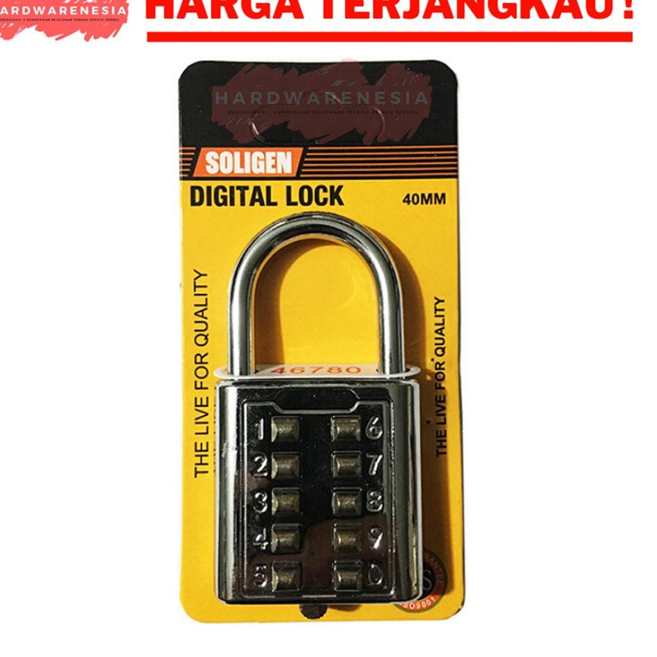 Digital Number Pin Combination Padlock 10 Digit 40mm | Shopee Philippines