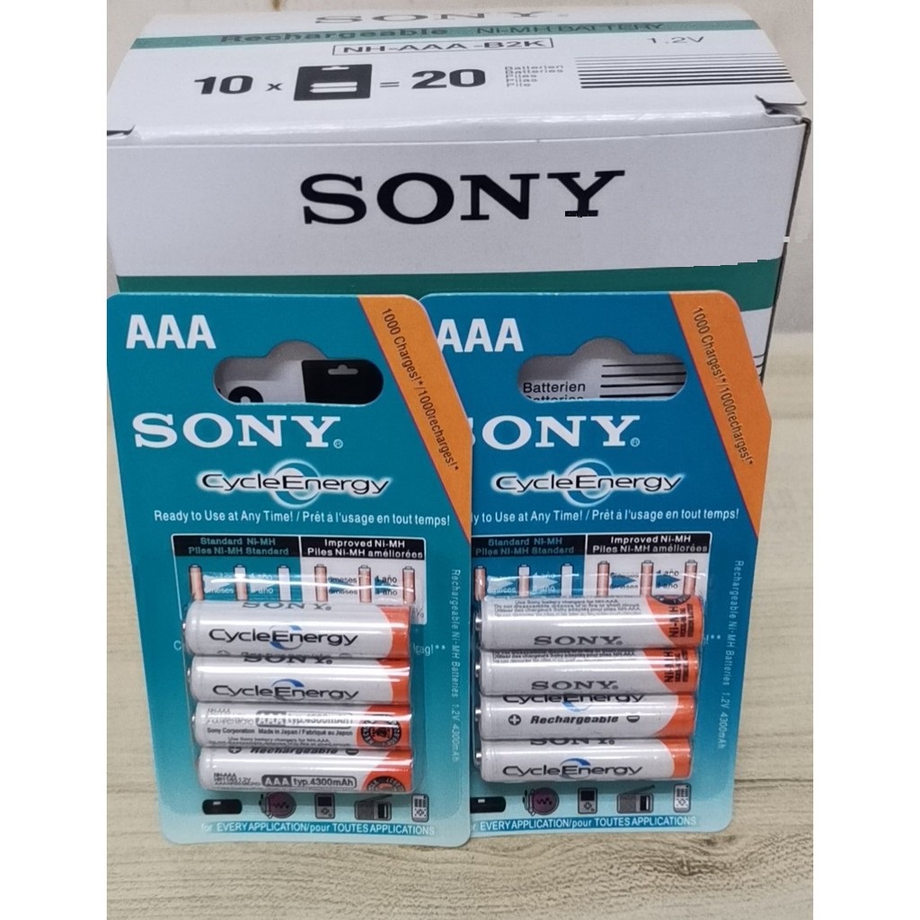 Sony rechargeable battery (AAA) 4in1 | Shopee Philippines