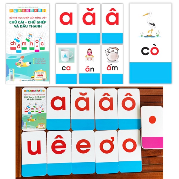 Flashcard Set of Vietnamese Letters and Digraphs for Children | Shopee ...