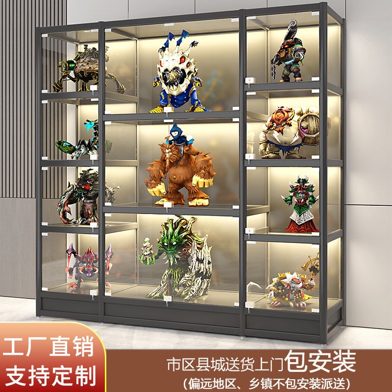 GK Statue Hand-Made Cabinet Display Lego Toy Clear Glass Gift Storage ...