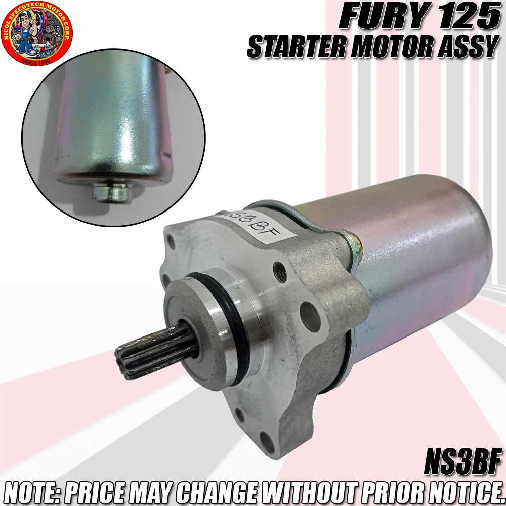 FURY 125/ AURA STARTER MOTOR ASSY (NS3BF) | Shopee Philippines