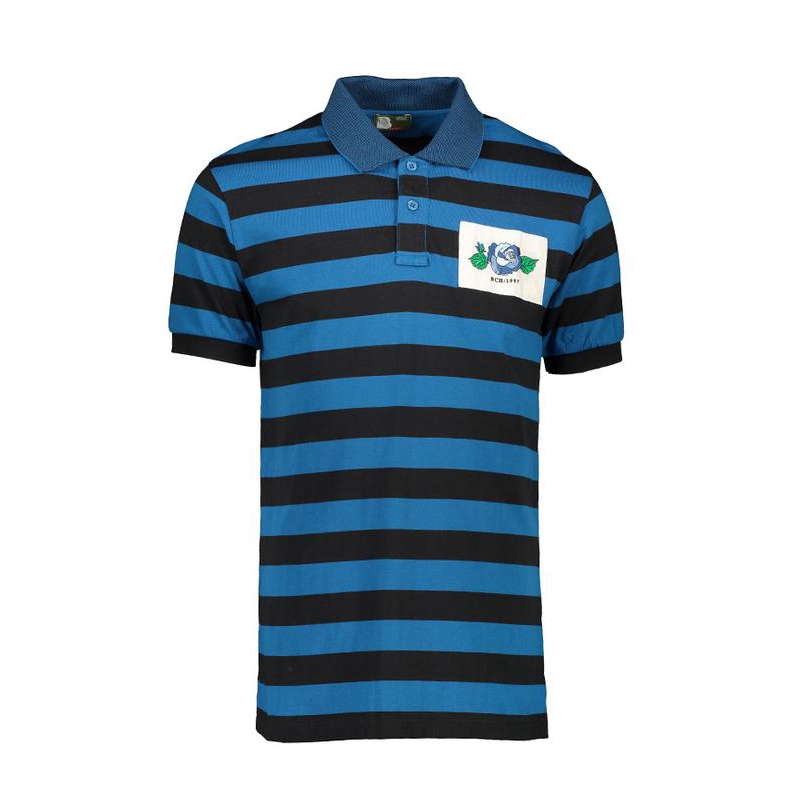 BENCH/ Striped Polo Shirt - Royal Blue | Shopee Philippines
