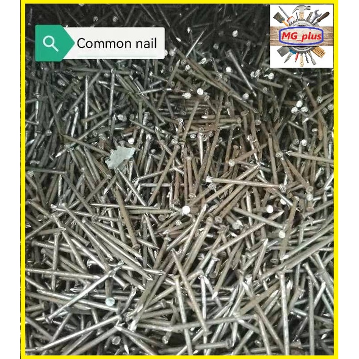 (1/4- 1KILO) Common Wire Nail PAKO (Pako May ulo) 1" 1½" 2" 2½" 3" 4 ...