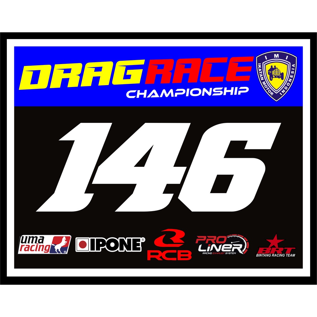 Drag RACE STAR NUMBER STICKER/STAR NUMBER STICKER/STAR NO STICKER/BASED ...